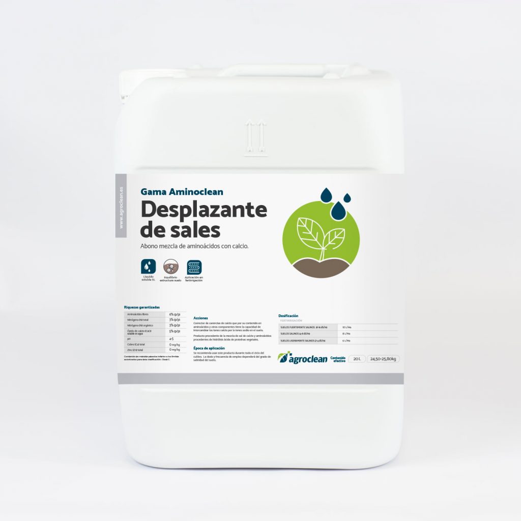 Desplazante de sales - Acondicionador del suelo Agroclean